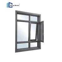 China White Aluminium Casement Window with 1.4-3.0mm Wall Thickness and Thermal Insulation for sale