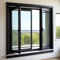 China Atomic White Commercial Aluminium Casement Window with 1.4-3.0mm Wall Thickness and Insulating Glass for sale