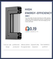 China Atomic White Commercial Aluminium Casement Window with 1.4-3.0mm Wall Thickness and Insulating Glass for sale