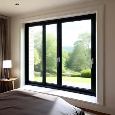 China Thermal Insulation Aluminum Casement Window 1.4mm-3.0mm Wall Thickness Soundproof Hinged Design for sale