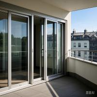 China 80mm Frame Aluminum Folding Door with Tempered Glass - Waterproof & Energy Efficient Sliding Door for sale