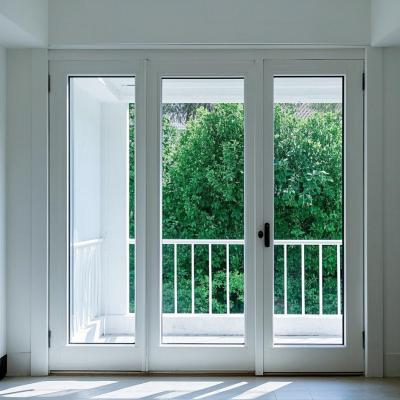 China 80mm Frame Waterproof Aluminum Folding Door with Tempered/Double Glazed Glass Options - High Security Collapsible Design for sale