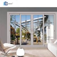 China Three Rail Broken Bridge Aluminum Sliding Door with 40dB Sound Insulation and 4500Pa Wind Resistance for Villas for sale