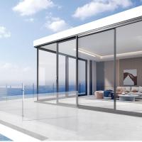 China 50 Series Broken Bridge Aluminum Sliding Doors - 3-Rail System with NFRC Certification for Villas and Hotels for sale