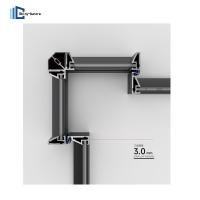 China 50 Series Broken Bridge Aluminum Sliding Doors - 3-Rail System with NFRC Certification for Villas and Hotels for sale