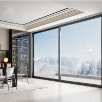 China 50 Series Broken Bridge Aluminum Sliding Doors - 3-Rail System with NFRC Certification for Villas and Hotels for sale