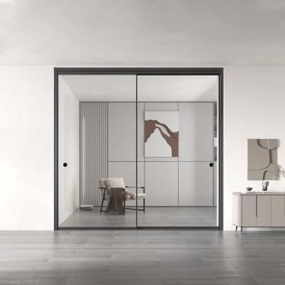 China 50 Series Commercial Aluminum Sliding Glass Doors - Black French Finish, NFRC Certified, 20000 Sqms Monthly Capacity for sale