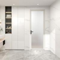 China Modern Aluminium Glass Swing Door 208x75cm Waterproof Tempered Glass 45dB Sound Insulation for sale