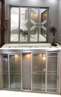 China Weatherproof Aluminum Sliding Door Double Glazing 6063-T5 2.0mm Sound Insulation for sale