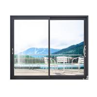 China Weatherproof Aluminum Sliding Door Double Glazing 6063-T5 2.0mm Sound Insulation for sale