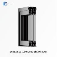 China Thermal Break Aluminum Sliding Door 2mm Frame Horizontal Opening Glass Door for Commercial Use for sale
