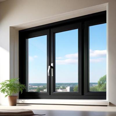 China 1.2mm Aluminum Sliding Window with Multi-Point Locking System - Modern Design for Residential & Commercial Use for sale