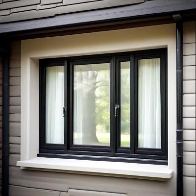 China Aluminum Sliding Glass Window with 5mm Double Glazing and 1.2mm Frame - Multi-Point Locking System for sale