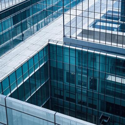 China Custom Tempered Glass Curtain Wall 6mm-19mm Thickness Low-E Energy Efficient for Commercial Buildings for sale