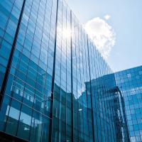 China Custom Glass Curtain Wall System with 8mm+12A+8mm Coated Glass, Soundproof & Energy Efficient for Commercial Buildings for sale
