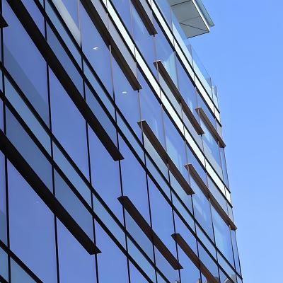 China 8mm+12A+8mm Coated Glass Curtain Wall System with 6mm-19mm Thickness Options for Soundproof Commercial Buildings for sale
