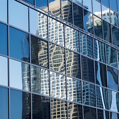 China 6mm-19mm Seamless Glass Curtain Wall System with 8mm+12A+8mm Coated Glass for Modern Architecture for sale