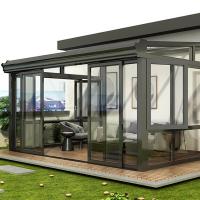China White Sun Room Aluminum Frame with Corner Joint Connection - 10-Year Warranty, 3 Top Design Options for sale
