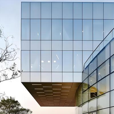China UV Resistant Unitized Curtain Wall with Triple Tempered Glass 2.5kpa Wind Pressure for sale