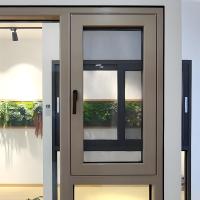 China 100mm Frame Depth Unitized Glass Curtain Wall 6mm Panel Thermal Insulation Double Glazed for sale
