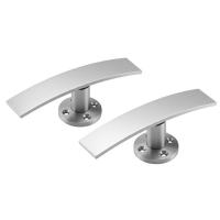 China 6063 Aluminum Door Handles with 6mm Panel Thickness for sale