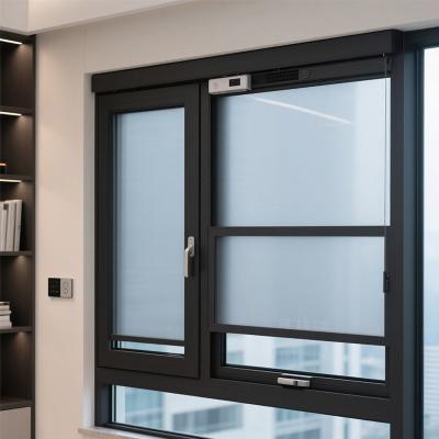 China Customizable Aluminum Windows with Integrated Blinds and Screens 1200mm x 1500mm Energy Efficient for sale