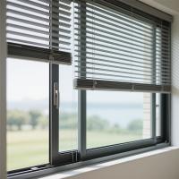 China Customizable Aluminum Windows with Integrated Blinds and Screens 1200mm x 1500mm Energy Efficient for sale