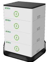 China 5.12KWh LiFePo4 Home Energy Battery Storage 44.8~58.4V 100Ah  Battery For House ZT-B50000NLV for sale