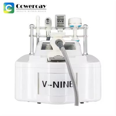 China 40K Cavitation V9 Body Sculpting Machine RF Radio Frequency Vacuum Roller for Fat Removal 1000W for sale