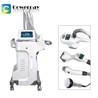 China Vela Shaping Slimming Device 4 Handles Vacuum RF Cavitation Therapy 1MHz 635nm for sale