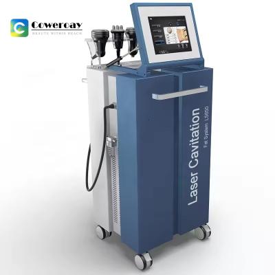 China Non Invasive Body Slimming Machine 40KHz Cavitation RF Vacuum Laser Liposuction 650nm for sale