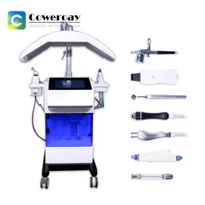 China Hydra Dermabrasion Skin Beauty Machine 250VA Hydro Oxygen Therapy Facial Equipment for Acne Scar Wrinkle Removal for sale