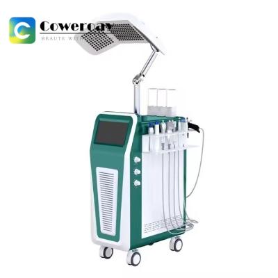 China 9 in 1 Hydro Dermabrasion Machine 800W RF Skin Care with LED Light Therapy for Acne Removal for sale
