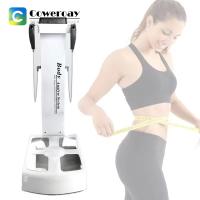China 8 Point Digital Electronic Weighing Scale Fat Analyzer Human Body Scanner 2 Handles for sale
