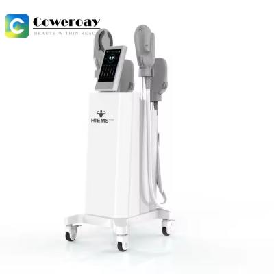 China 4 Handles Electromagnetic Muscle Stimulation Machine White for sale