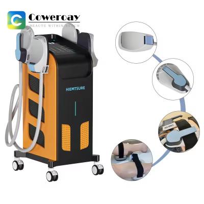 China 7 Tesla 4 Handles EMS Body Sculpting Machine 4500W Muscle Stimulator Fat Burning for sale