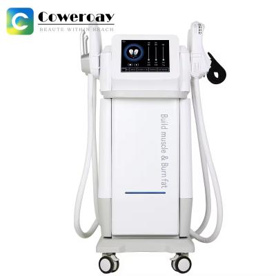 China Air Cooling EMS Body Sculpting Machine 4 Handles 7 Tesla HI-EMT Muscle Stimulation 4500W for sale