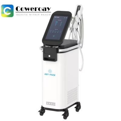 China RET Face EMS RF Facial Wrinkle Removal Machine 6 Handles 0.1-3Tesla 1M RF for sale