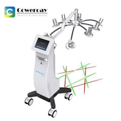 China 8D Lipo Laser Body Slimming Machine 600W 532nm 635nm Fat Melting Red Green Laser for sale