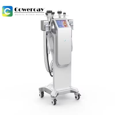China 6 in 1 Cavitation Lipo Laser Slimming Machine 80KHz RF Vacuum Fat Reduce Weight Loss for sale