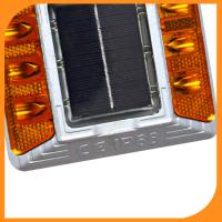 China Highway Aluminum Base 6 LED Light Flash Solar Road Stud Without Foot for sale