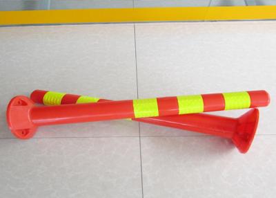 China Yellow Reflective Film 750mm PVC Bollard Traffic Warning Post for sale