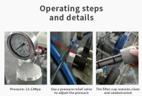 China Single Gun Cold Solvent Filter Cold Paint Road Marking Machine for sale