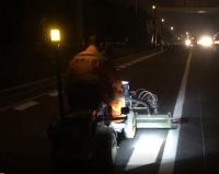 China 5.5HP Honda Engine Blue Linedriver Road Marking Equipment for sale