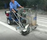 China Booster Hot Melt Cold Solvent Linedriver Two Component Road Marking Machine for sale