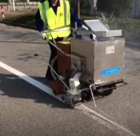 China Stainess Steel Integrated Thermoplastic Road Marking Machine for sale