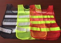 China Reflective Three Lines High Visibility Traffic Road Safety Vests for sale