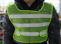 China Reflective Three Lines High Visibility Traffic Road Safety Vests for sale