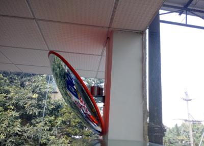 China 1200mm 160 Degree View Orange High Visible Convex Safety Mirror for sale