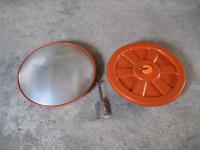 China 1200mm 160 Degree View Orange High Visible Convex Safety Mirror for sale